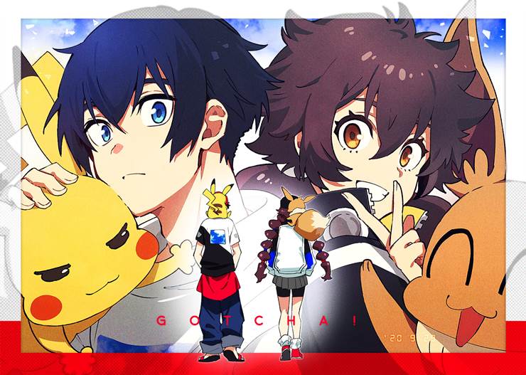 GOTCHA！|插画师有坂的精灵宝可梦插画图片 | BoBoPic