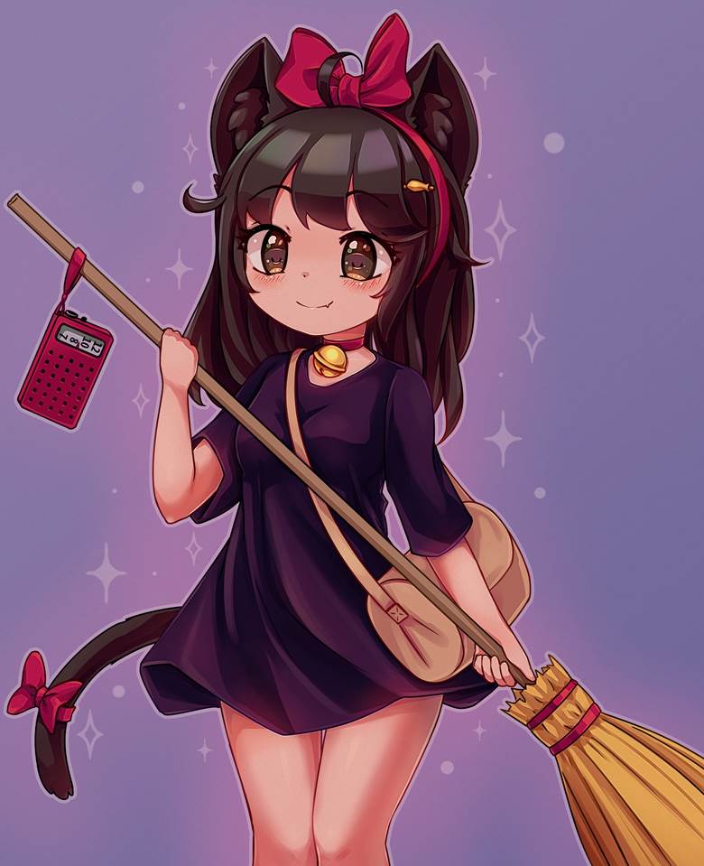 Kuro cosplays Kiki|loentar的魔女宅急便插画图片 | BoBoPic