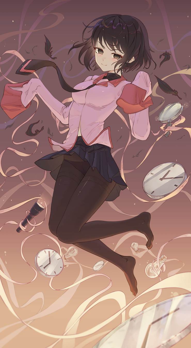 物语系列|插画师Yozora/よぞら的忍野扇插画图片 | BoBoPic