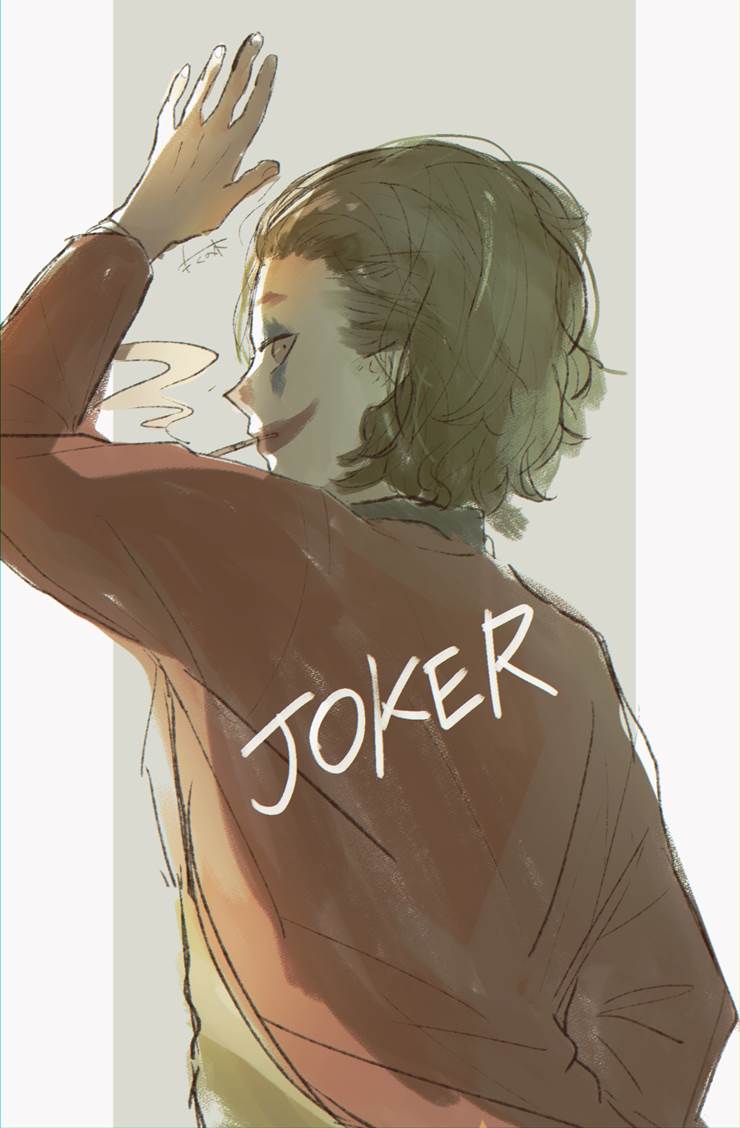 JOKER|插画师もくの木的蝙蝠人插画图片 | BoBoPic