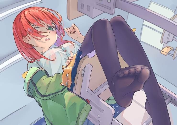 团长|插画师GK过客的绯赤艾莉欧插画图片 | BoBoPic