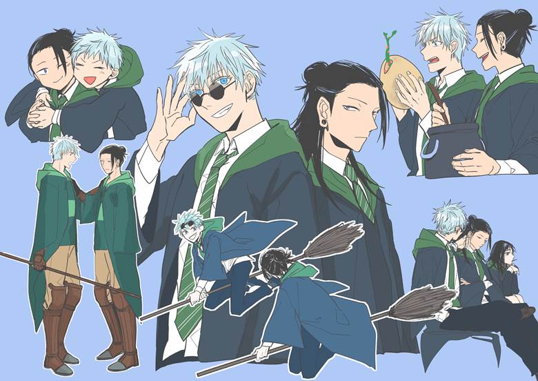 [五夏]hp paro|KNING猫饺的咒术回战插画图片 | BoBoPic