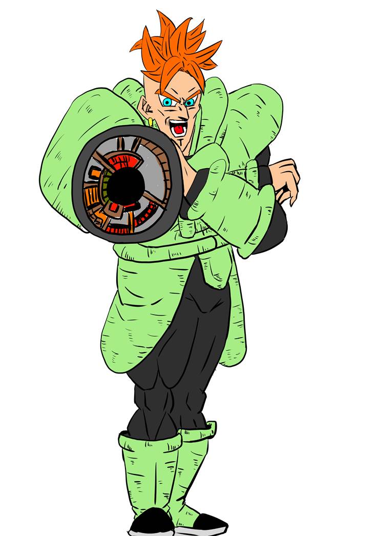 《龙珠》地狱闪光炮人造人16号pixiv插画图片 | BoBoPic