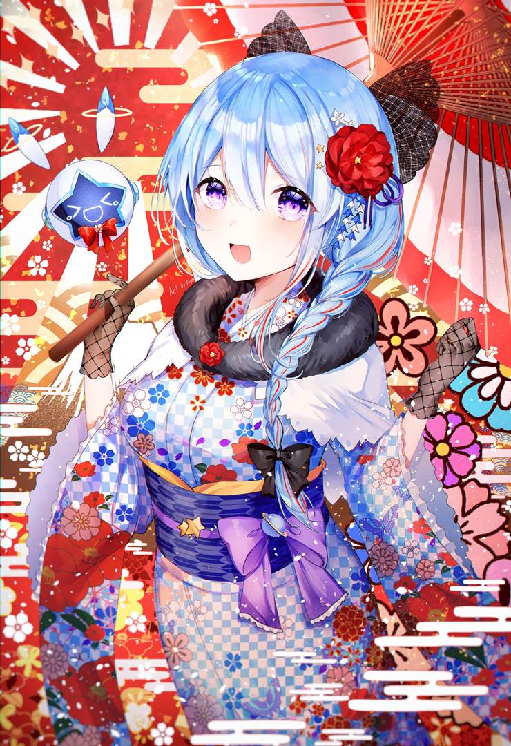 开门!|插画师Noyu的少女插画图片 | BoBoPic