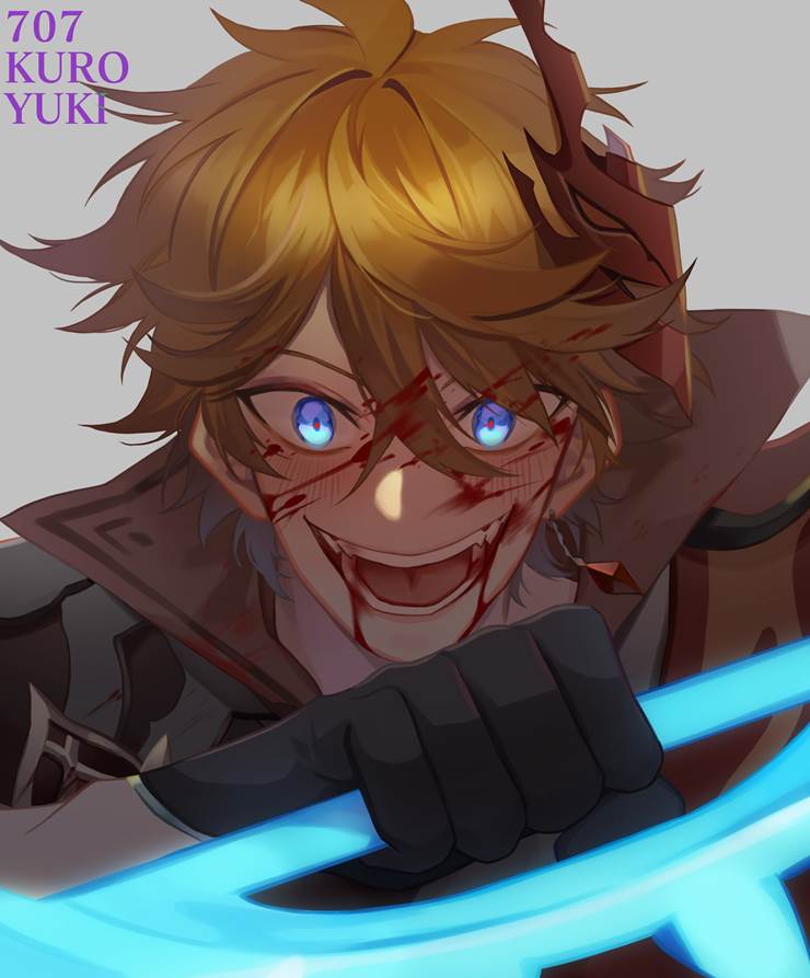 DECEMBER2020|插画师707_kuroyuki的钟离插画图片 | BoBoPic