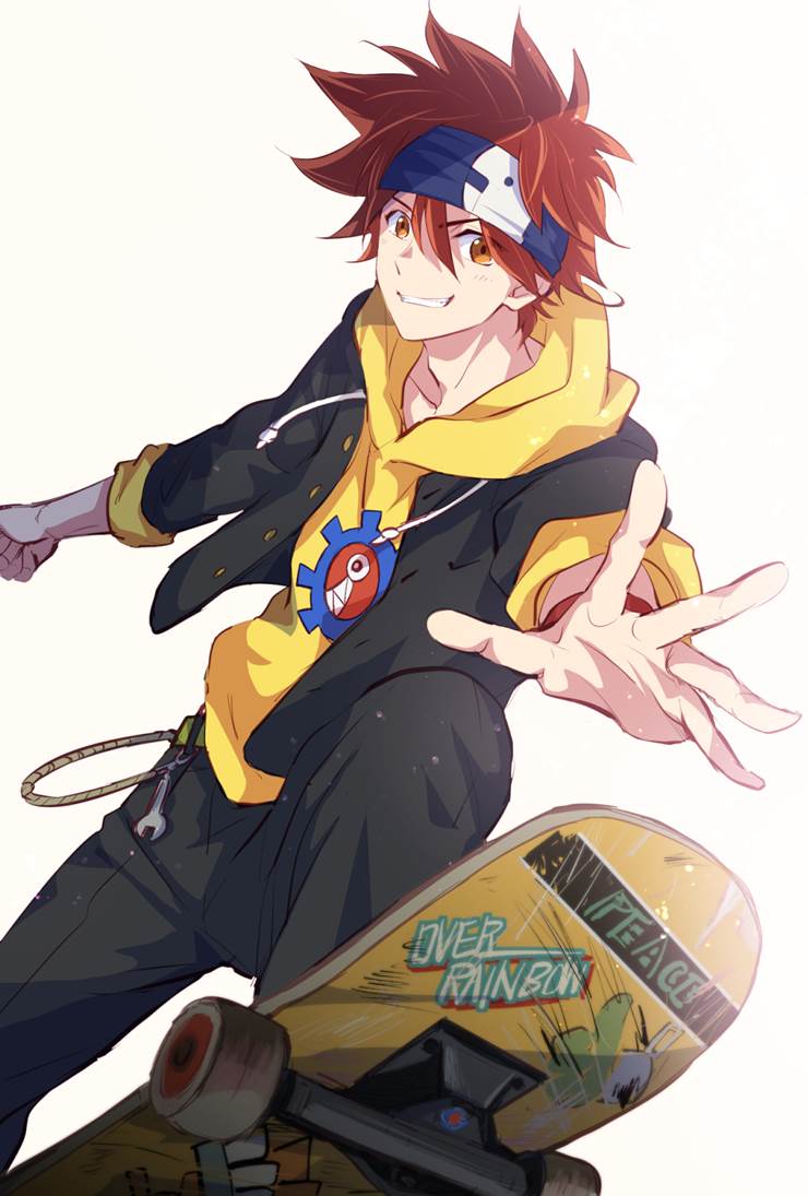 动画片《无限滑板》喜屋武历插画图片 | BoBoPic