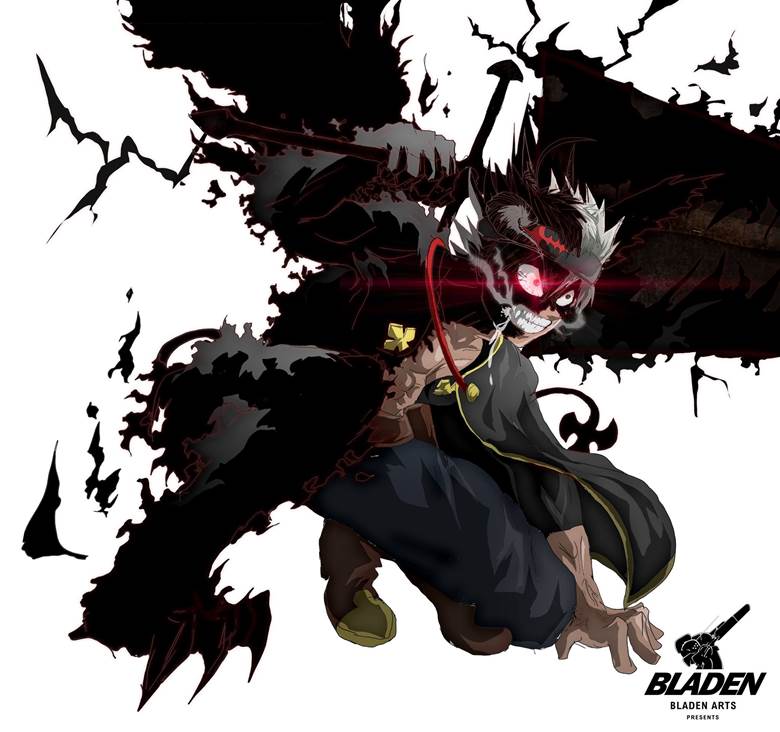 asta|bladen的黑色五叶草插画图片 | BoBoPic