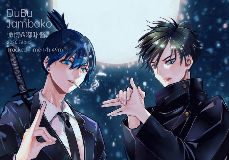 Aki And Megumi (Redraw)|彻音的伏黑惠插画图片 | BoBoPic