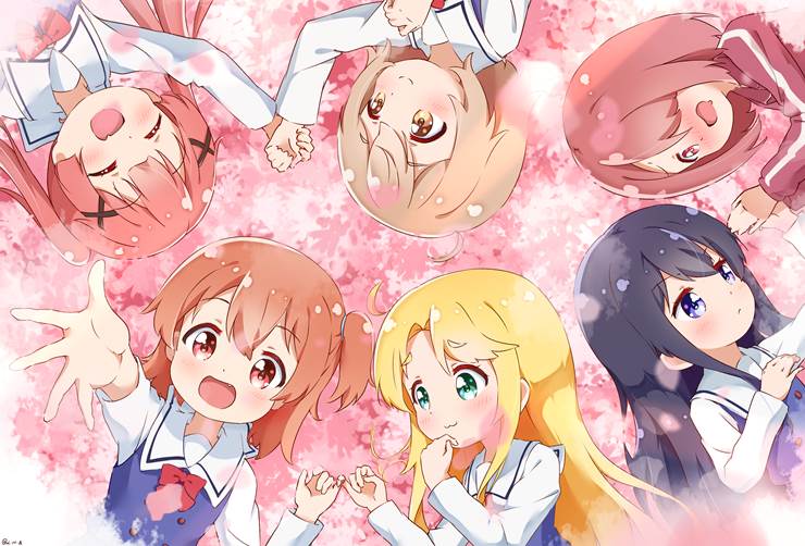 樱花绽放的季节——|插画师L.H.B的天使降临到我身边插画图片 | BoBoPic