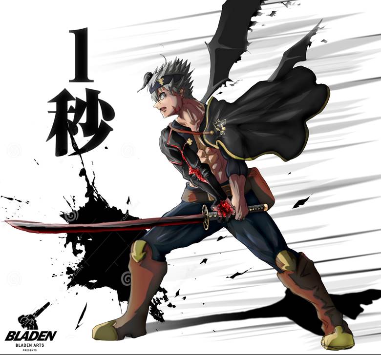 asta|bladen的黑色五叶草插画图片 | BoBoPic