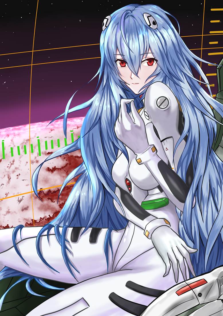 绫波レイロングver.|ナオト的新世纪福音战士EVA插画图片 | BoBoPic