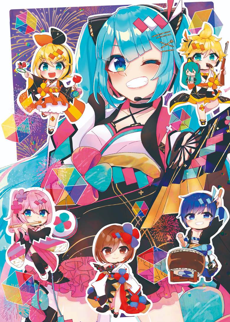 マジカルミライ2020|しろキツネ的C社6只插画图片 | BoBoPic