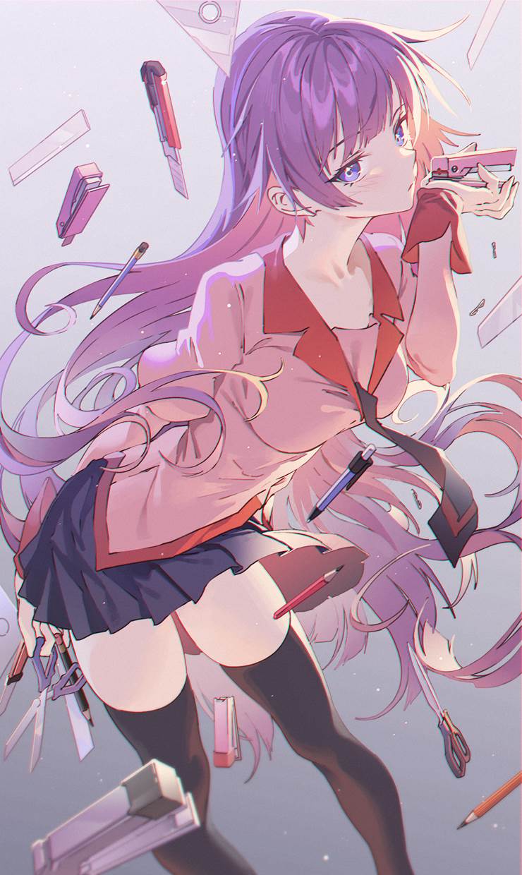 bakemonogatari,hitagi senjougahara,Mayoi Hachikuji,kanbaru suruga,nadeko sengoku,hanekawa ...