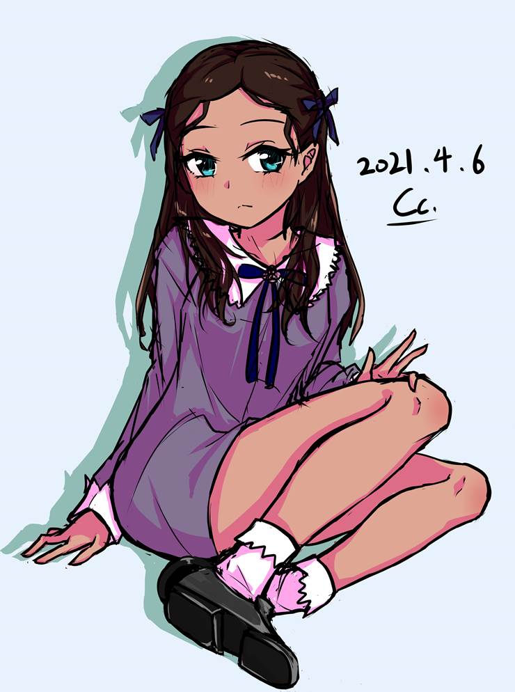 original,girl,drawing on board,Nikkei,creation,Wonder Egg Priority,Neiru Aonuma, - Cc ...