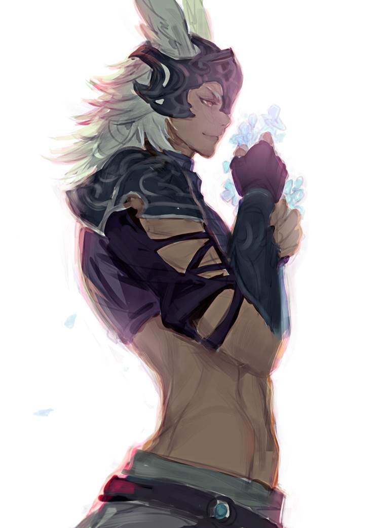 兔男|插画师L'estate夏的最终幻想FF14插画图片 | BoBoPic