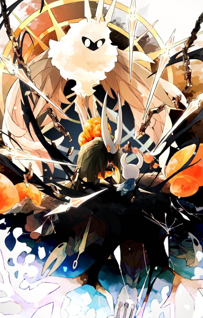 阳光|插画师浦白的《空洞骑士》插画图片 | BoBoPic