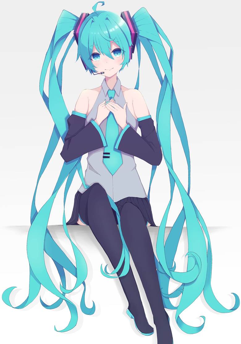 初音ミク|アキモト的初音未来插画图片 | BoBoPic