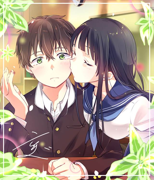 冰菓,折木×千反田,千反田爱瑠,oreki houtarou, - 忘れられたうさぎ'illustration - PixivBox