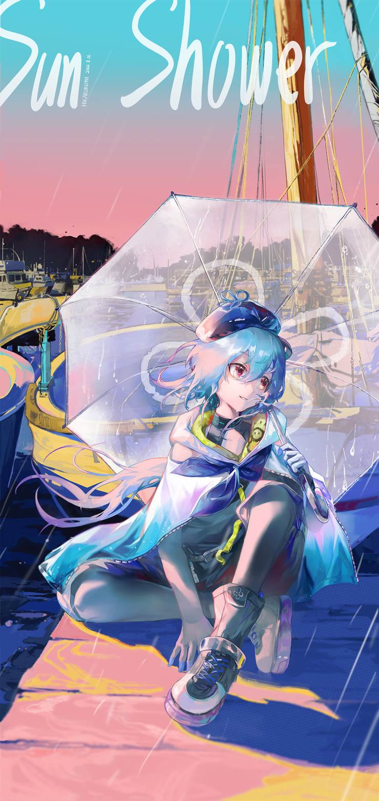 C010ur-SunShower|插画师DaylightAllure的舟水月插画图片 | BoBoPic