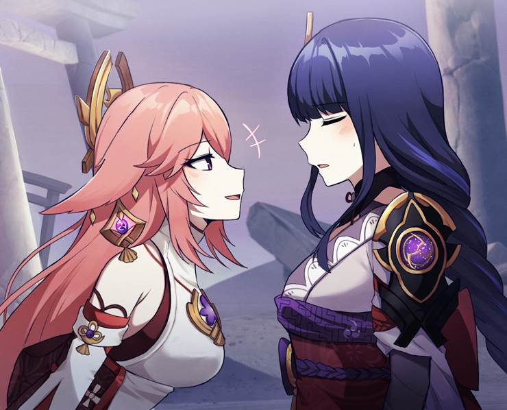 genshin rkgk matome|插画师Lix的雷电将军插画图片 | BoBoPic