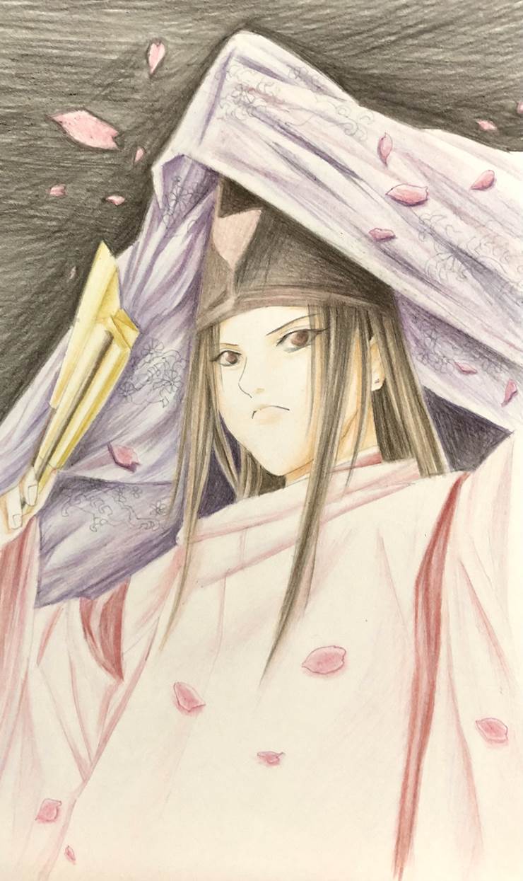 藤原佐为,彩色铅笔,手绘,棋魂图片|尺寸1903x3202 | BoBoPic