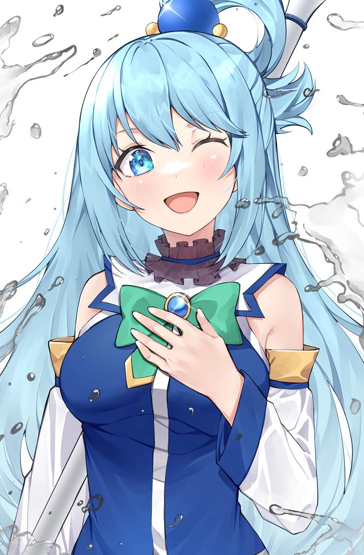 Aqua-Sama|插画师爱noHikari的阿克娅（素晴）插画图片 | BoBoPic