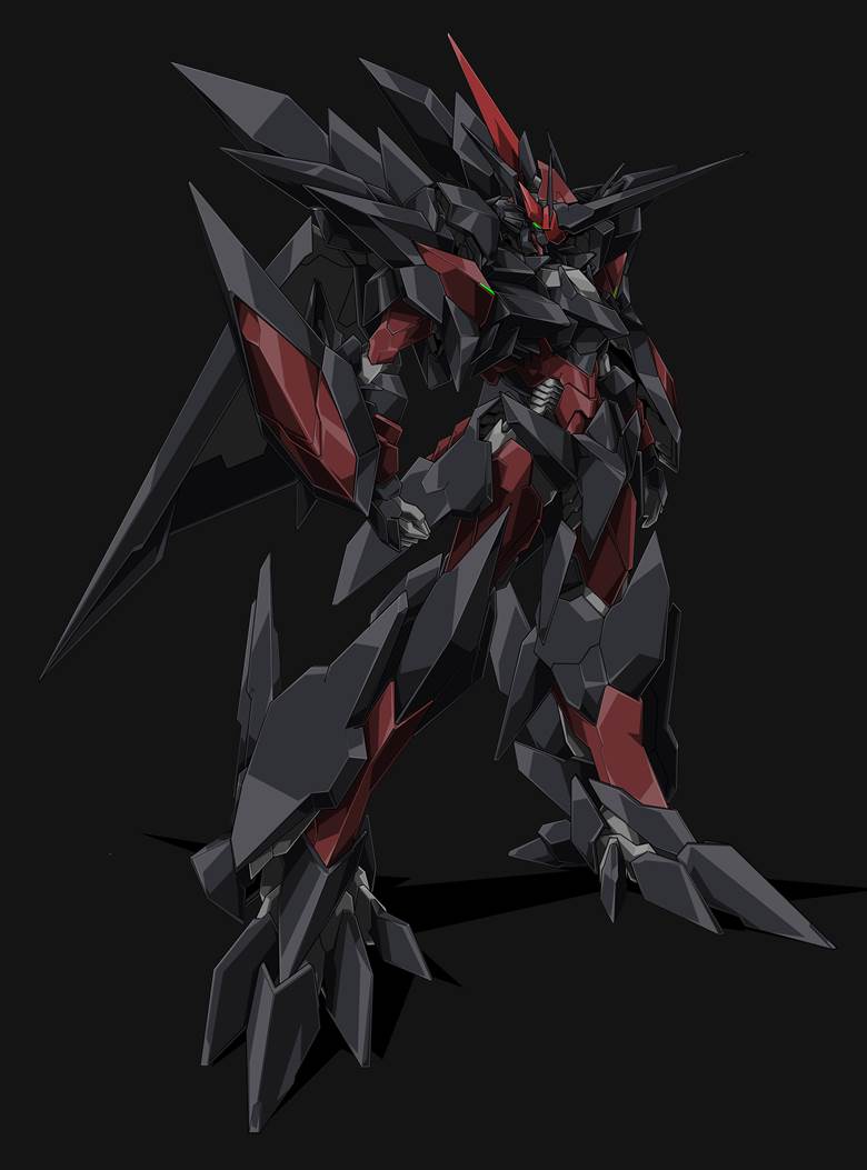 オリロボファルクス（黒赤） ゆーいちオルタ的机器人壁纸插画图片 Bobopic