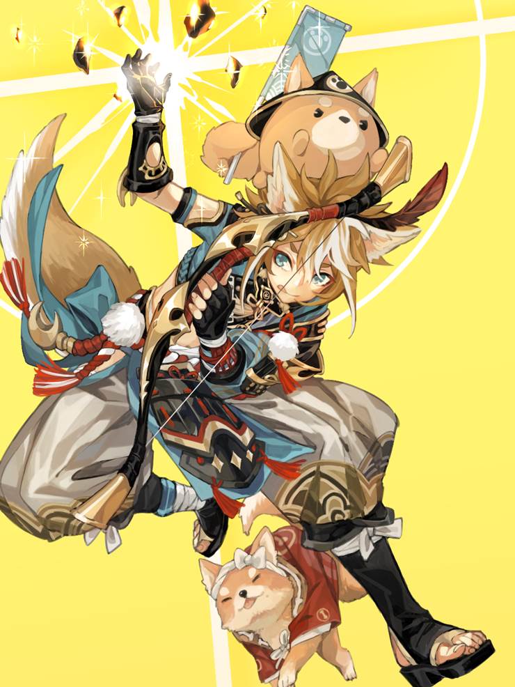 常胜竖耳将军|插画师YOCO_N的五郎插画图片 | BoBoPic