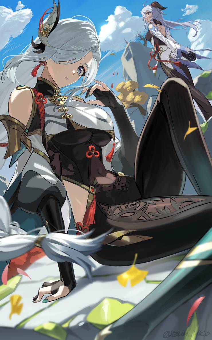 留云的孩子们|插画师HICO的申鹤插画图片 | BoBoPic