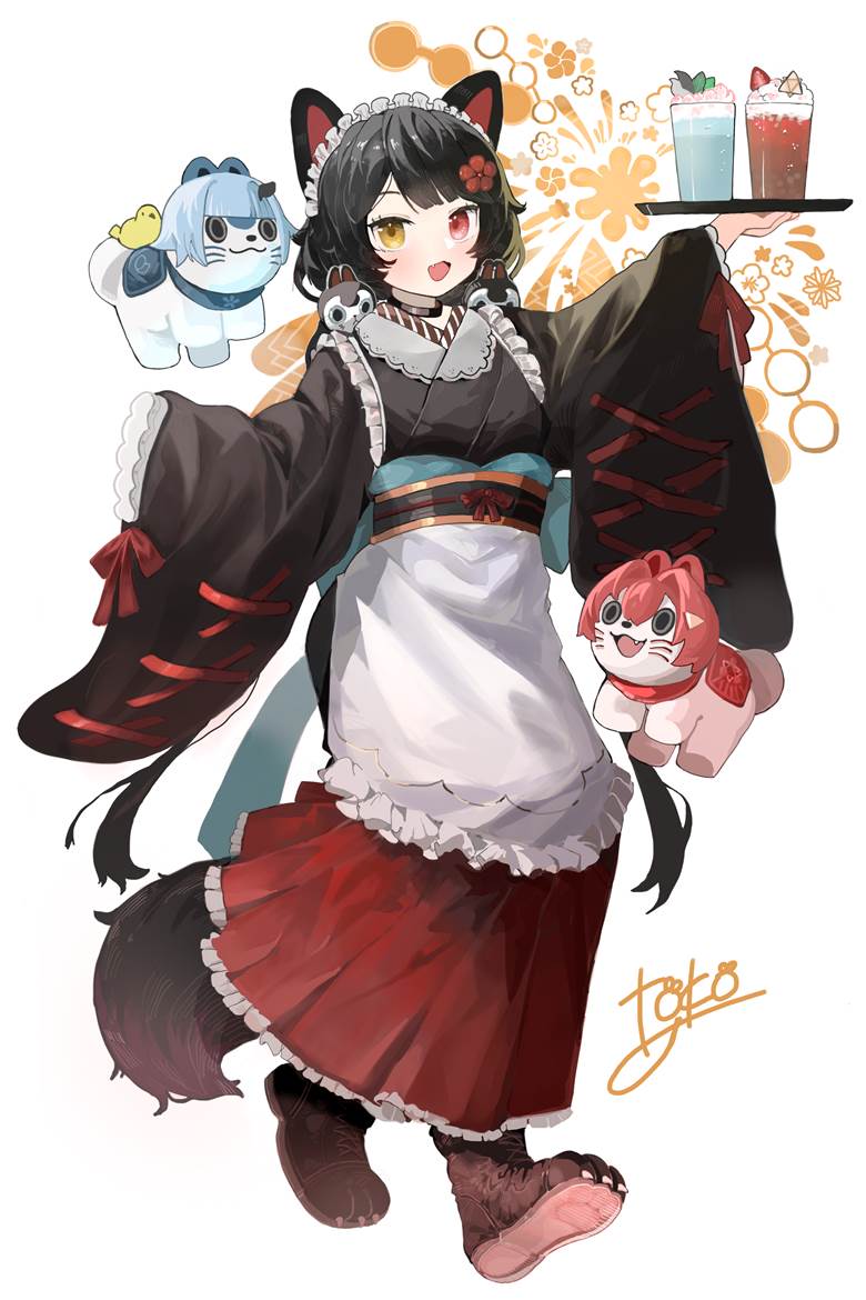 插画师闷茶子的彩虹社戌亥床插画图片 Bobopic