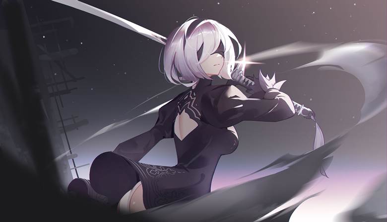 2B|插画师BuBu的尤尔哈2号B型插画图片 | BoBoPic