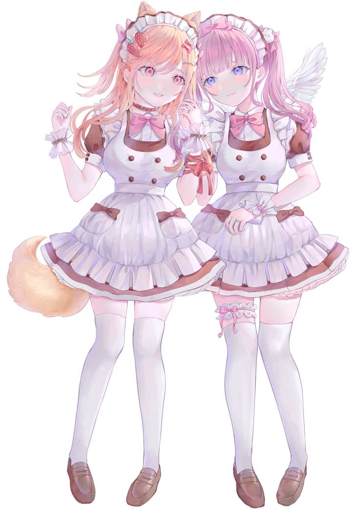 maid|插画师poire的双马尾女仆插画图片 | BoBoPic