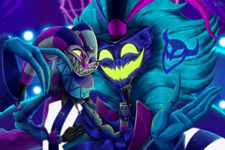 Asmodeus and Fizzarolli|插画师P'n'B的极恶老大插画图片 | BoBoPic