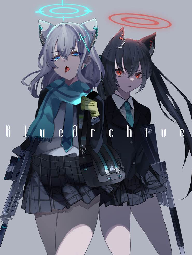 蓝色档案|插画师mono的黑见茜香插画图片 | BoBoPic