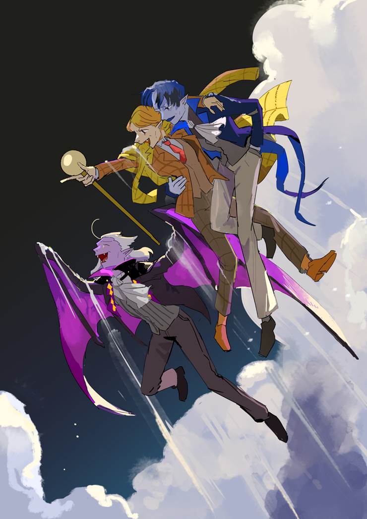 吸死Log_4|插画师欸恩波的吸血鬼马上死插画图片 | BoBoPic