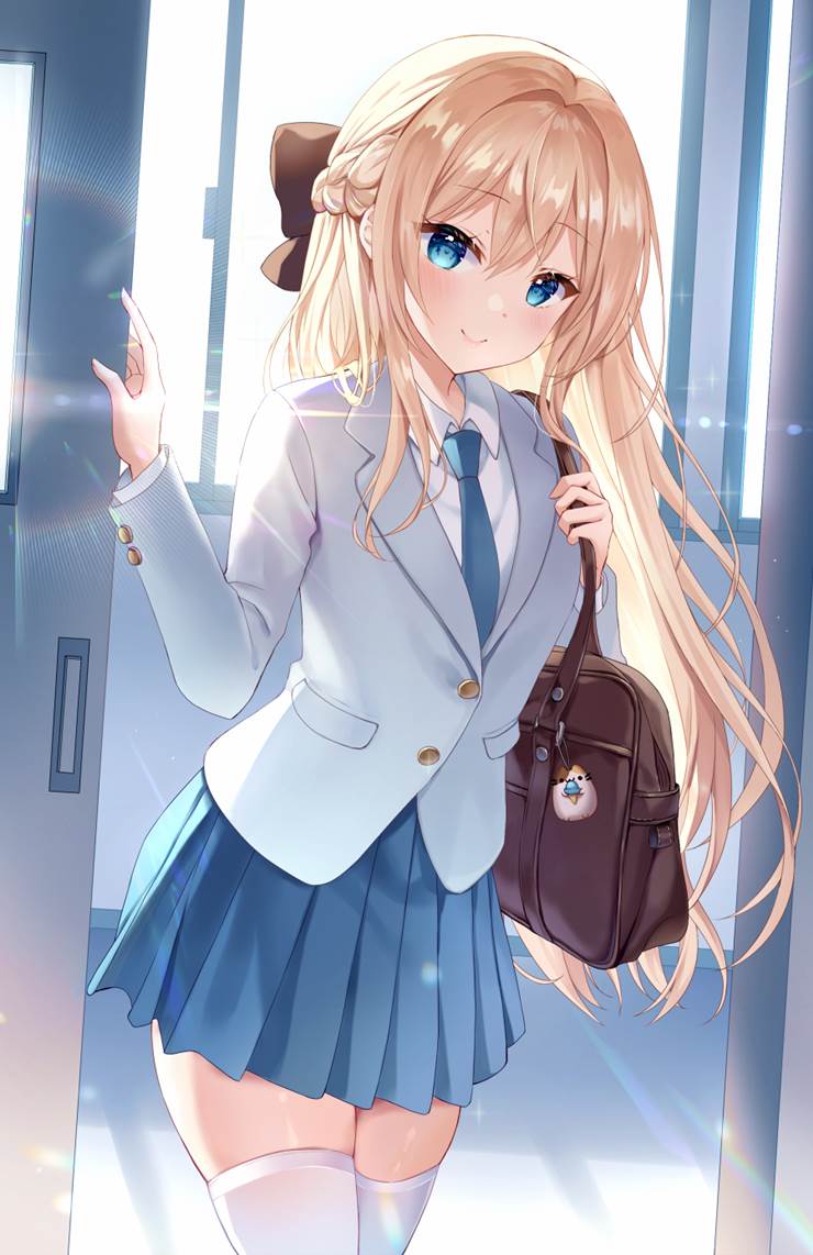 早上好！|插画师Mayo公主发型的女孩插画图片 | BoBoPic