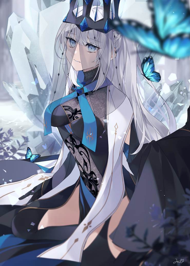 Fate冬之女王（简易灵衣）pixiv插画图片 | BoBoPic