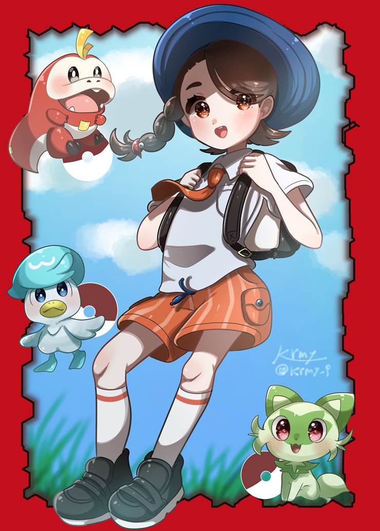 《宝可梦朱·紫》人类角色pixiv插画图片 | BoBoPic