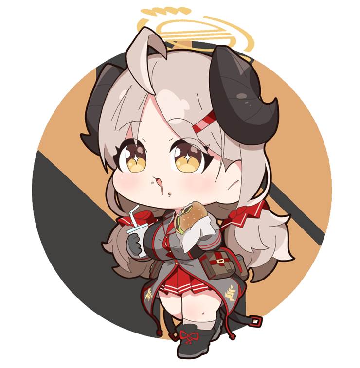 边走边吃插画师nyaru的狮子堂泉插画图片 Bobopic
