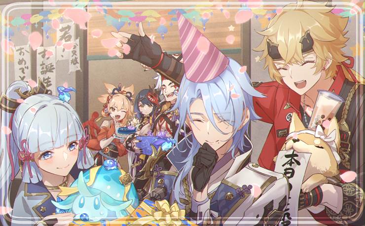 Ver.2.6|插画师YOCO_N的神里绫华插画图片 | BoBoPic