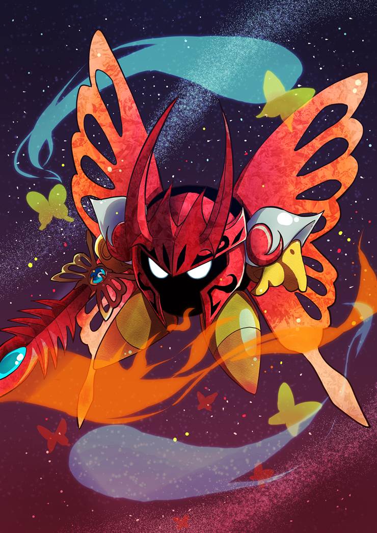 千里迢迢|插画师UMAだらけ的冥蝶骑士插画图片 | BoBoPic