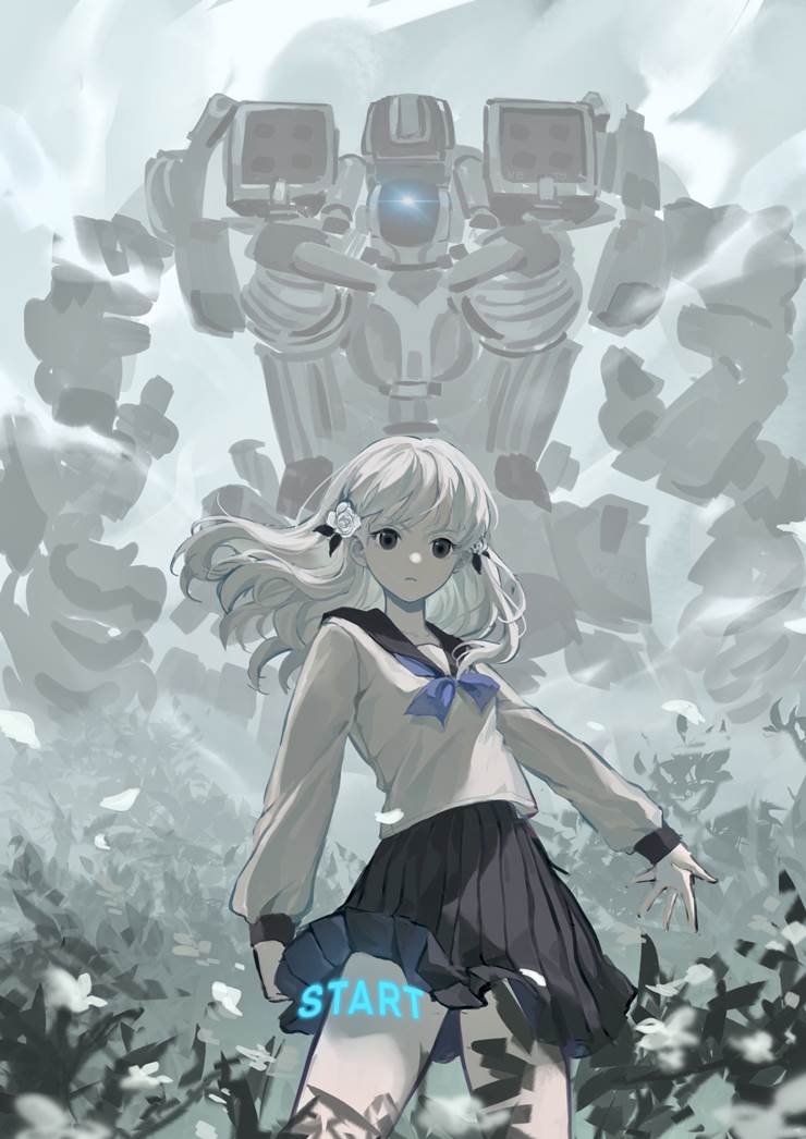 |插画师深海爬宠的冬坂五百里插画图片 | BoBoPic