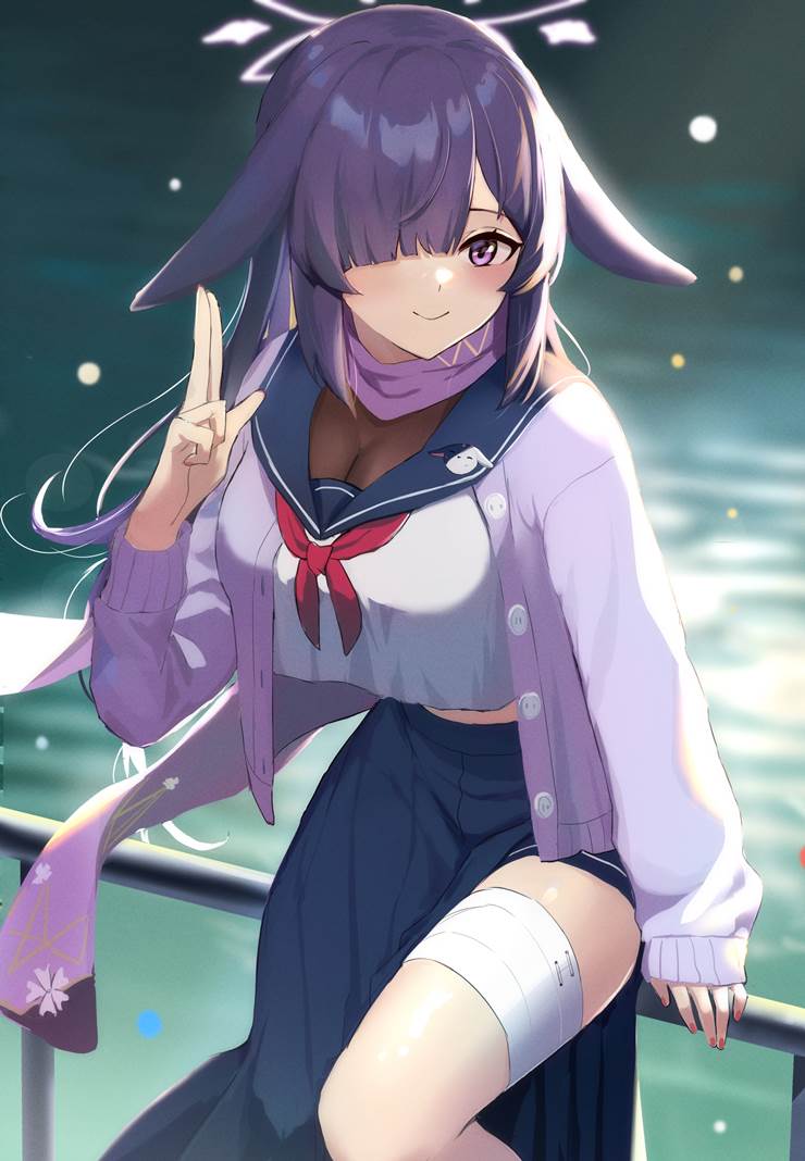 《碧蓝档案》大野月夜pixiv插画图片 | BoBoPic