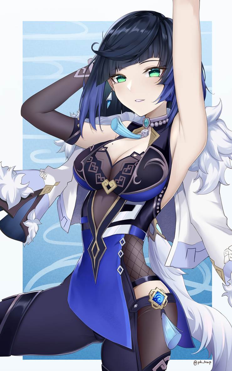 Yelan - 原神|插画师Trap的夜兰插画图片 | BoBoPic