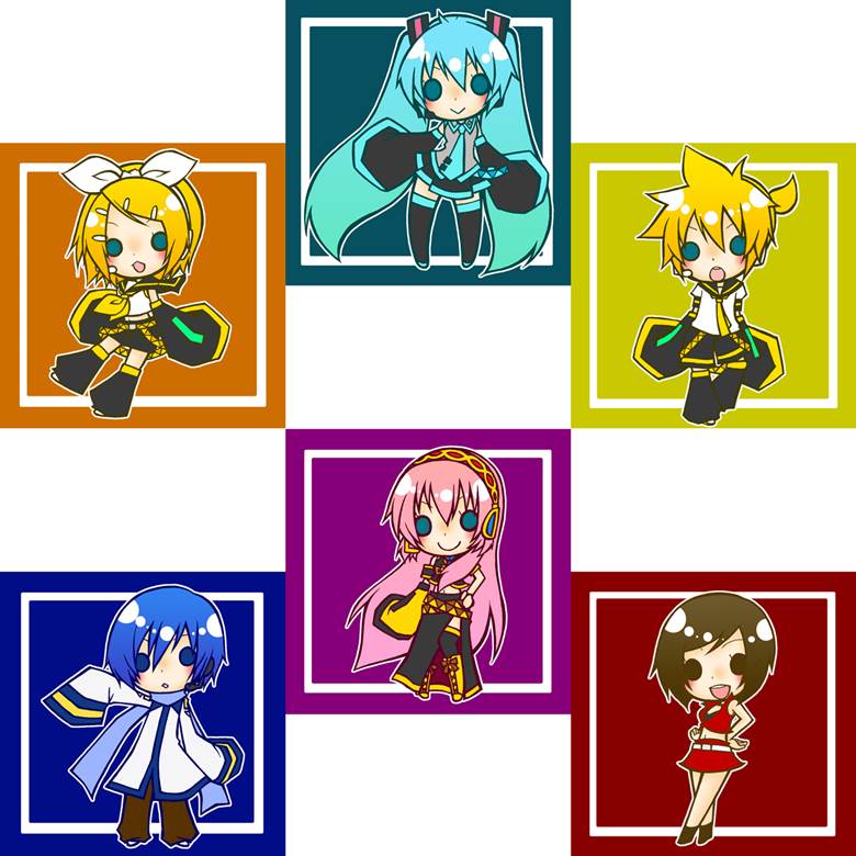 ボカロ|柚川的C社6只插画图片 | BoBoPic