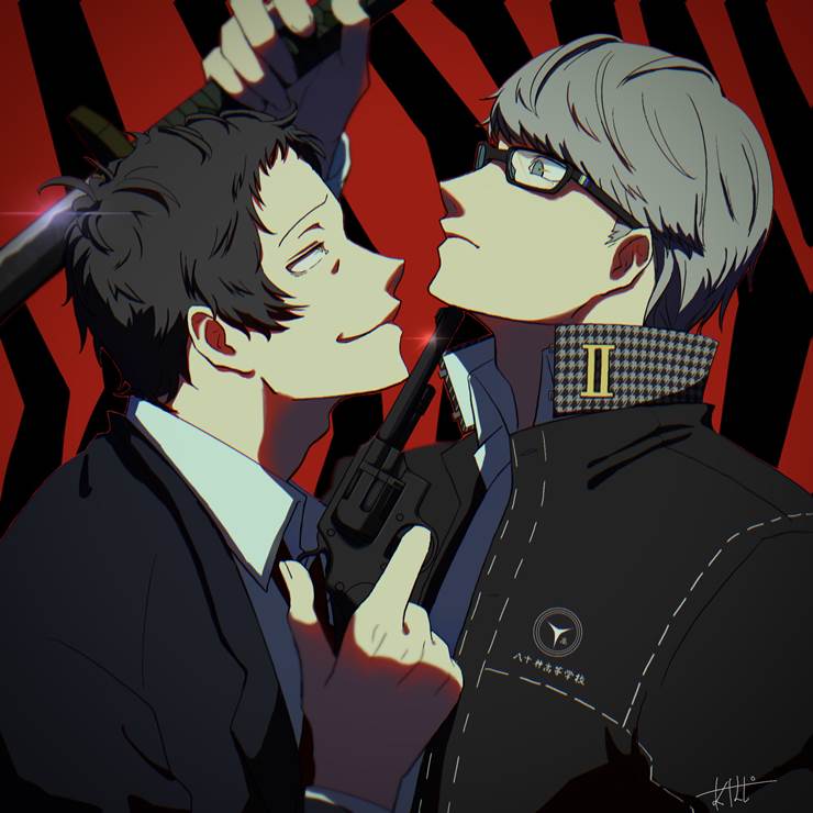 钢之妹控番长《女神异闻录4》鸣上悠pixiv插画图片 | BoBoPic