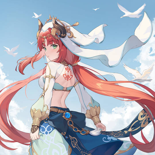 舞姿娉婷的原神妮露（Nilou）头像图片 | BoBoPic