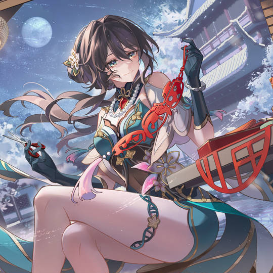 1.6T0级的崩铁阮梅头像图片，谁能抵挡住这个旗袍加美腿 | BoBoPic