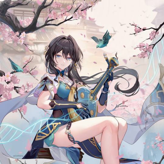 1.6T0级的崩铁阮梅头像图片，谁能抵挡住这个旗袍加美腿 | BoBoPic