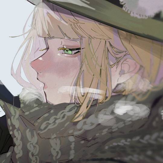 围巾美少女（Scarf）可爱头像图片，温暖一整个冬天 | BoBoPic